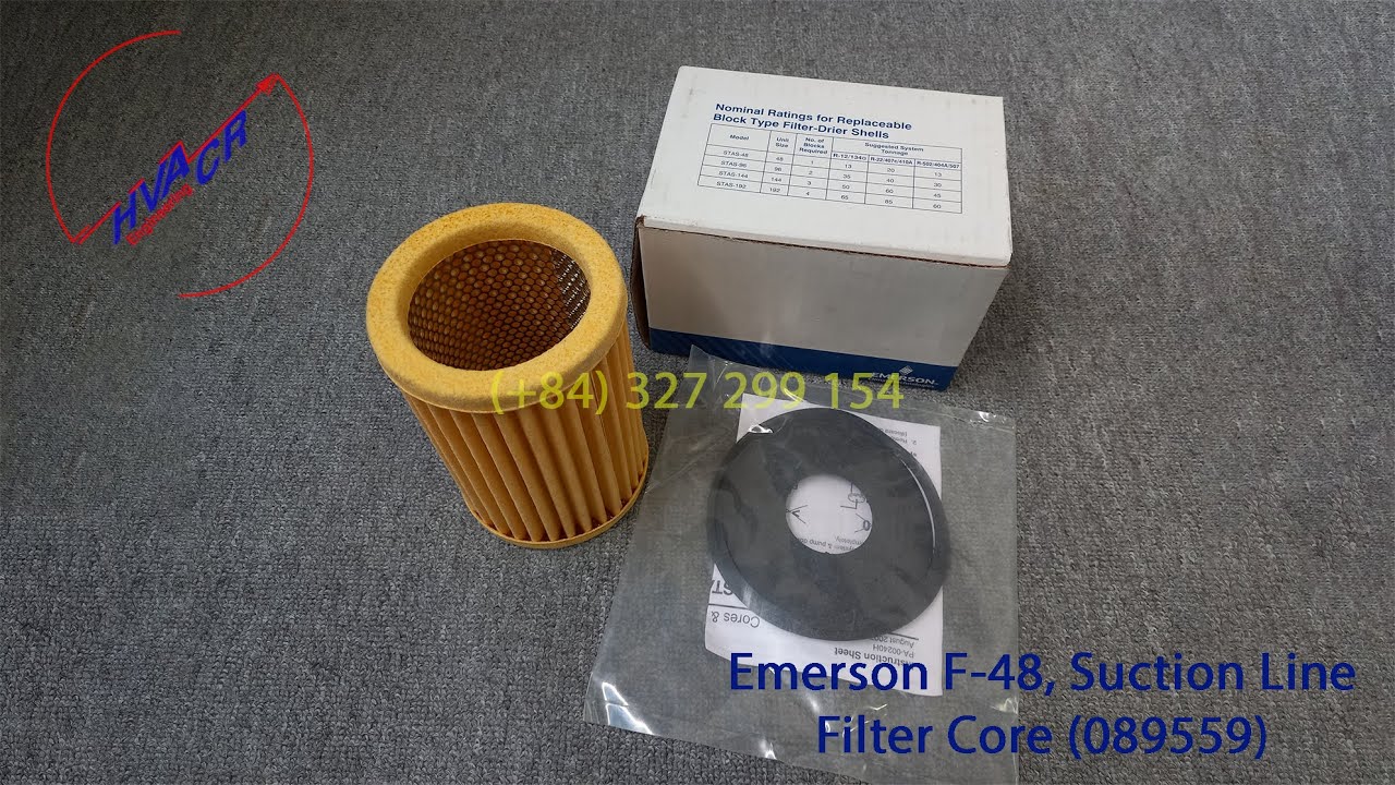 Emerson F-48, Suction Line Filter Core (089559) - YouTube