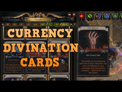 HOW GOOD ARE CURRENCY DIVINATION CARDS? | POE | PATH OF EXILE - YouTube
