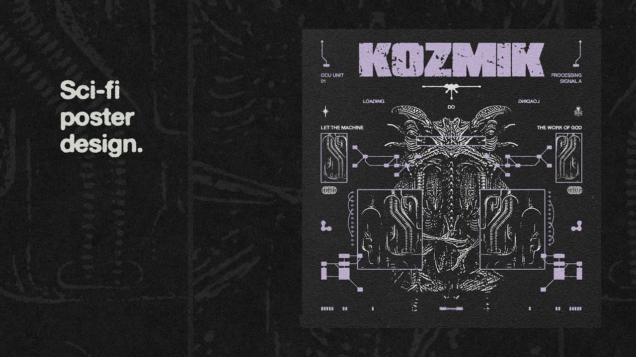 CREATE A POSTER USING TRESHOLD GRAIN EFFECTS IN PHOTOSHOP - YouTube