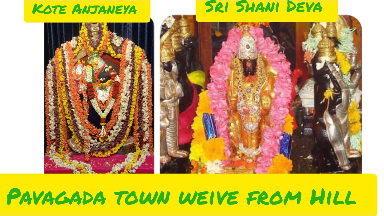 Pavagada town a beautiful look from the Hill - YouTube