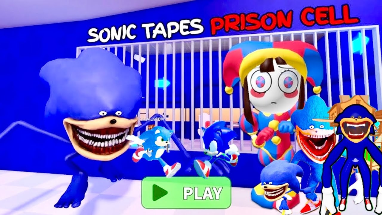 SONIC TAPES PRISON RUN! (SHIN) WALKTHROUGH FULL GAME #roblox #scaryobby ...