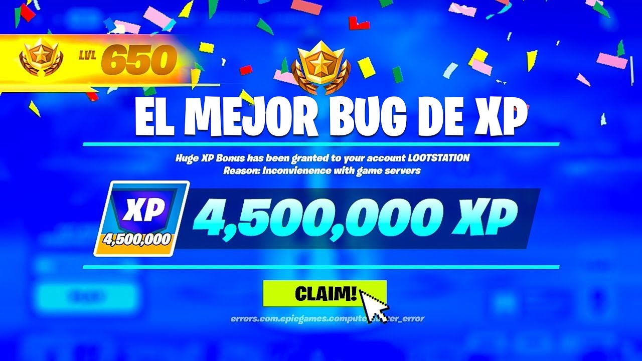 MAPA DE XP 40 NIVELES!! COMO SUBIR DE NIVEL EN FORTNITE!! MAPA XP, BUG ...