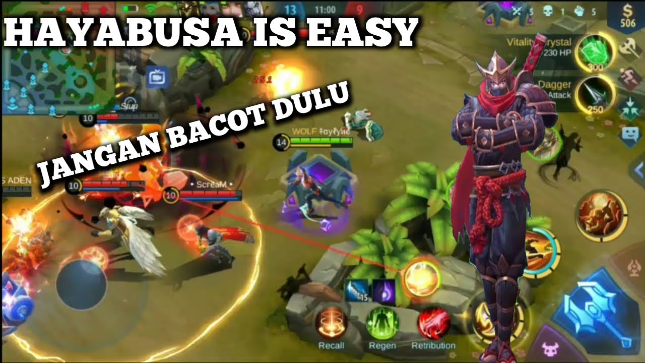 GAMEPLAY HERO HAYABUSA MOBILE LEGENDS TOP GLOBAL - YouTube