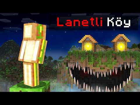 LANETLİ KÖY BULDUM! - Minecraft