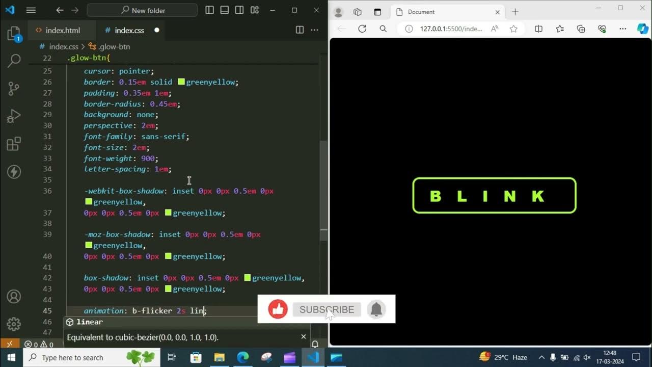 Blink Button or Blink Text - CodeNestHQ [No Talking] - YouTube