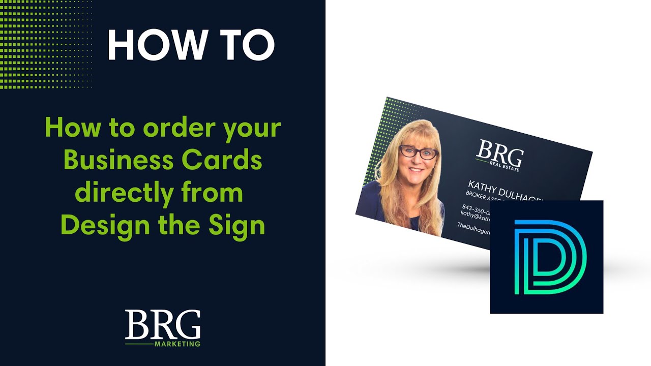 How to Order Your BRG Business Cards - YouTube