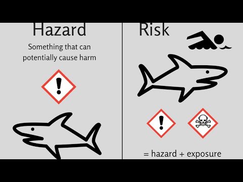 Clear Explanation of Difference between Hazard and Risk (with sketch ...