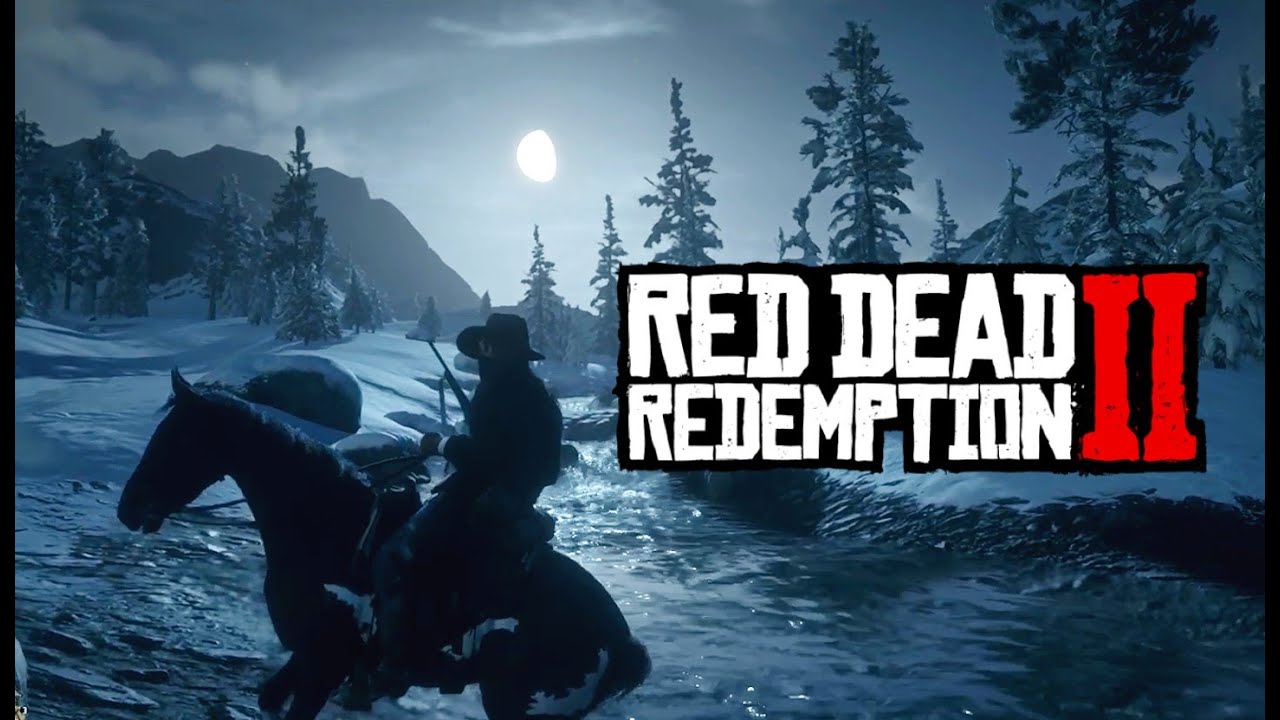 [4K] Walking in Snowfall at Night in Red Dead Redemption 2 | RDR2 ...