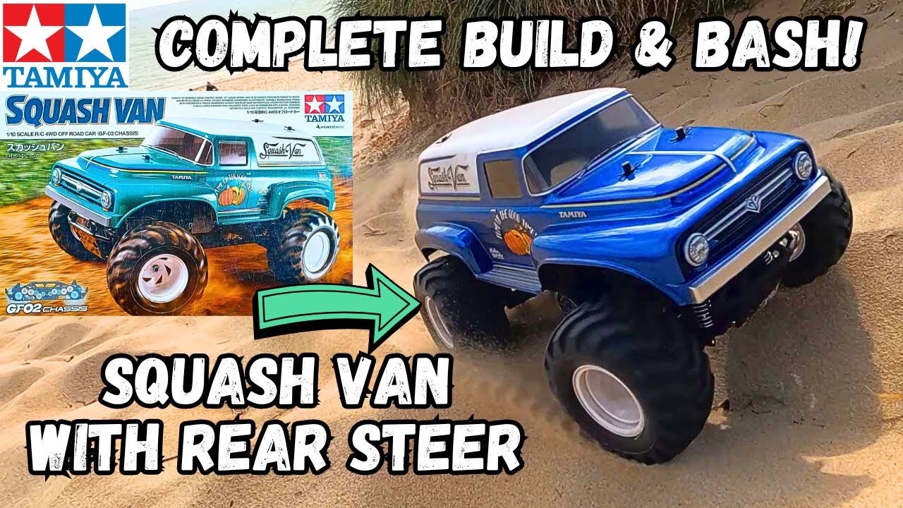 Tamiya Squash Van Complete Build and Bash with Top Tips! Kit 58725 ...