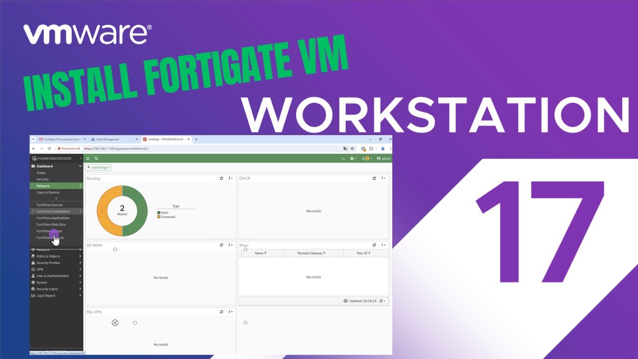 VMware Workstation | How to Install FortiGate VM on VMware Workstation 17 - YouTube
