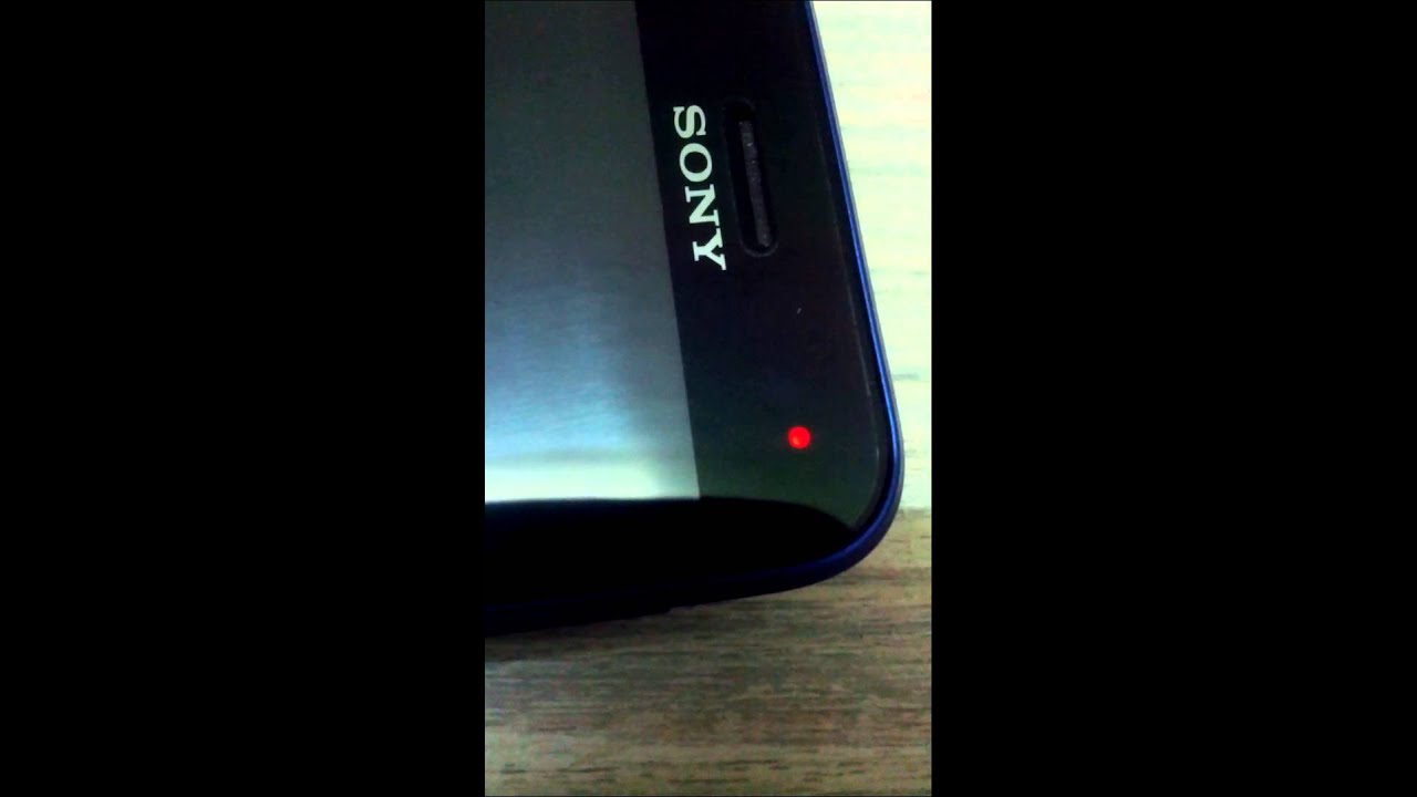 Sony Xperia Tipo Notification LED demo - YouTube