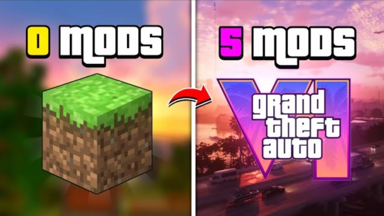 I Rebuild GTA In Minecraft PE 💥With 5 different mods - YouTube
