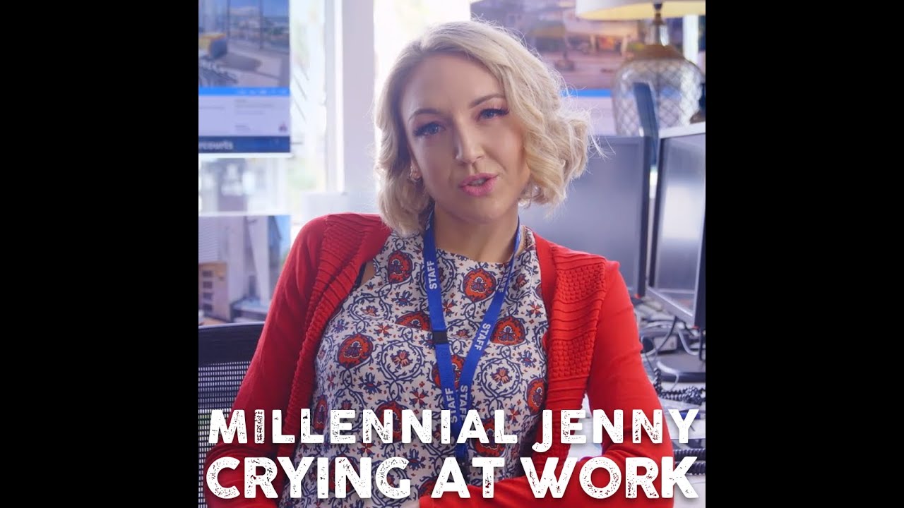 Millennial Jenny || "Crying At Work" #Shorts - YouTube