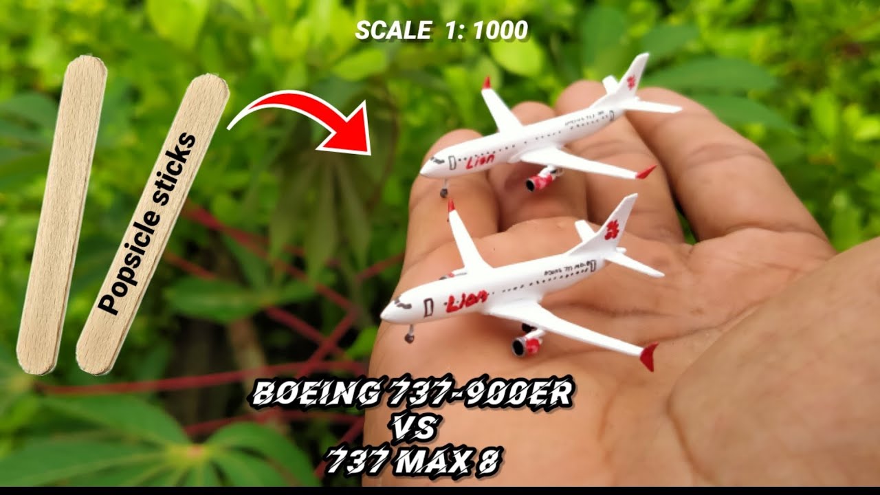 Insane Build BOEING 737-900 and 737 Max 8 miniature from ice cream ...