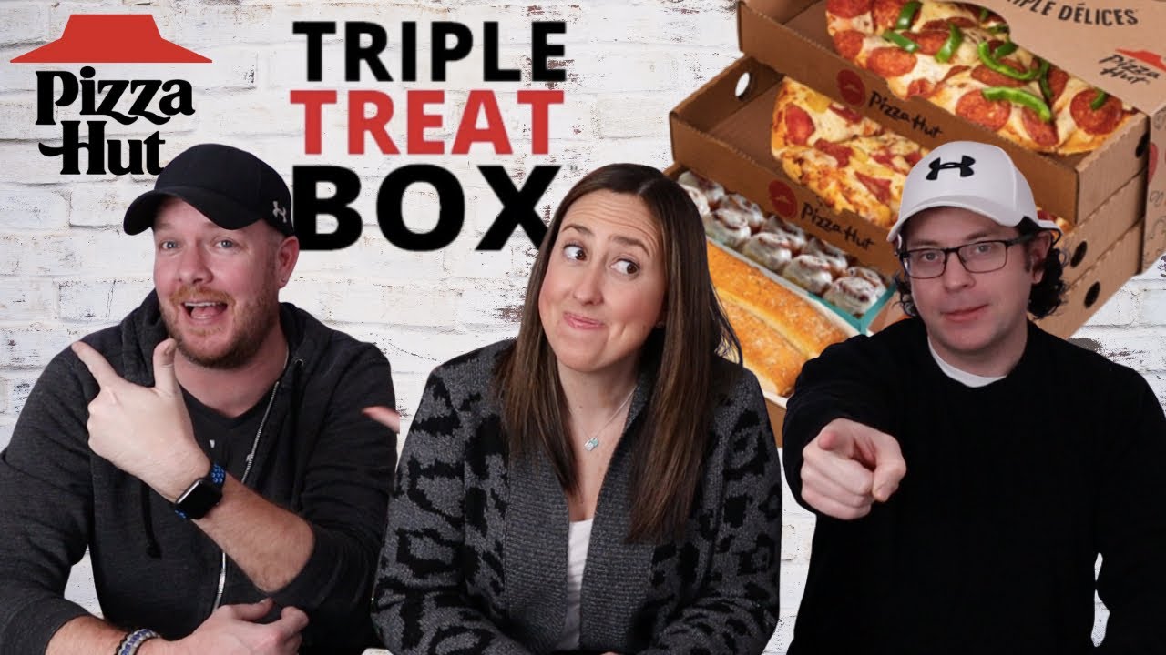 Pizza Hut Triple Treat Box tasting | Was this massive food box Worth ...