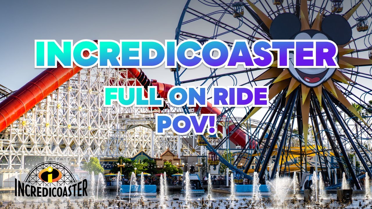 Incredicoaster FULL ON RIDE POV - Pixar Pier Disney California ...