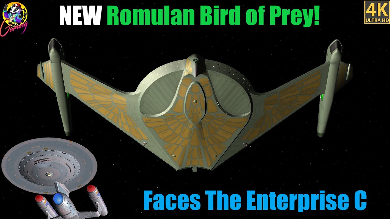 New Romulan Bird Of Prey VS USS Enterprise C - Star Trek Ship Battles ...