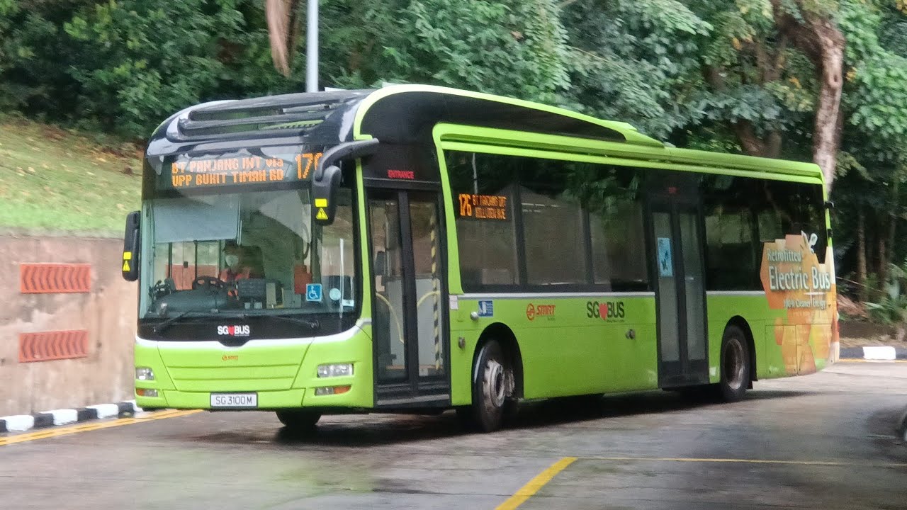 [SMRT] Ride on SG3100M on Service 176 . Retrofitted Electric Linkker ...
