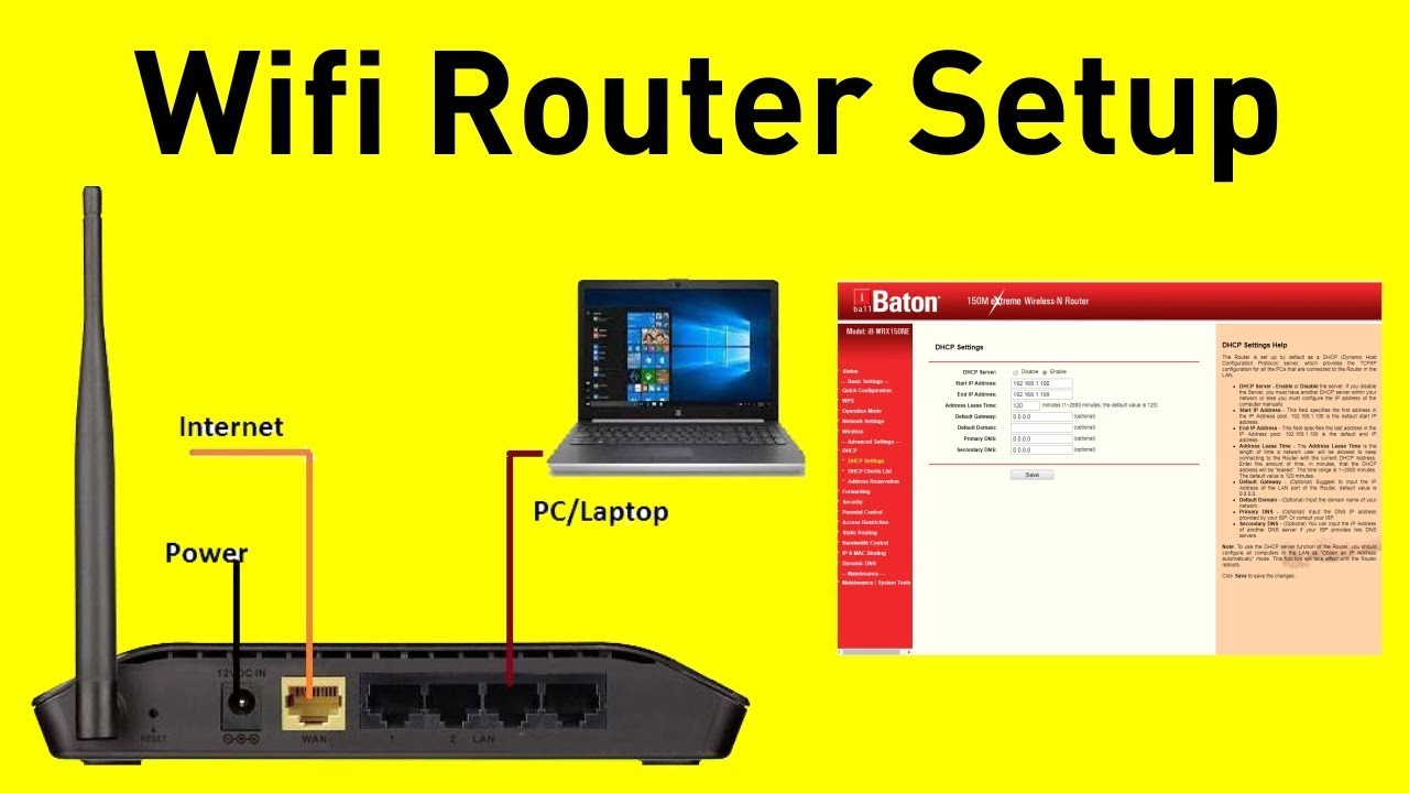 iBall Baton Wireless-N+Router (Modem + Wifi) Config. | How to Settings ...