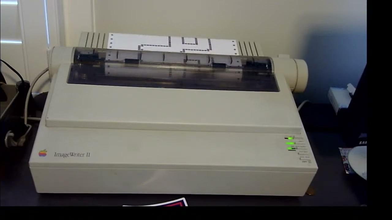 Apple Imagewriter 2 - YouTube