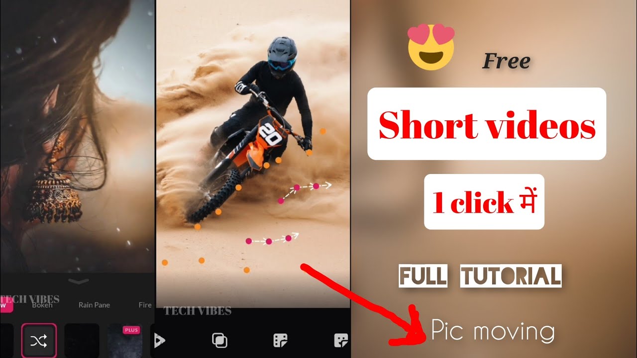 How to make effects on photo ️ | Make short videos for YouTube | Tech ...