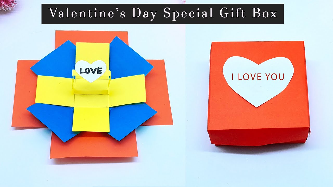 DIY Paper Heart Box Tutorial | How To Make A Heart Shaped Paper Gift Box - YouTube