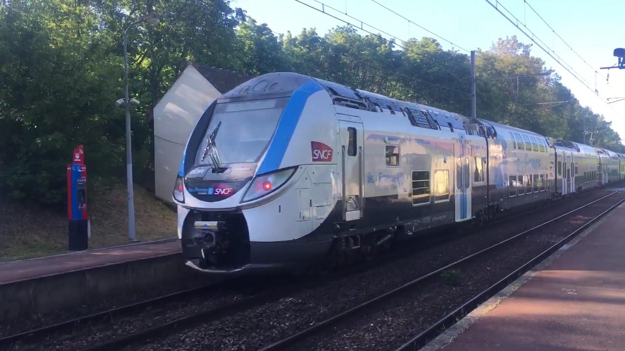 Regio 2N 063 R de la Ligne N en essai sur le RER D - YouTube