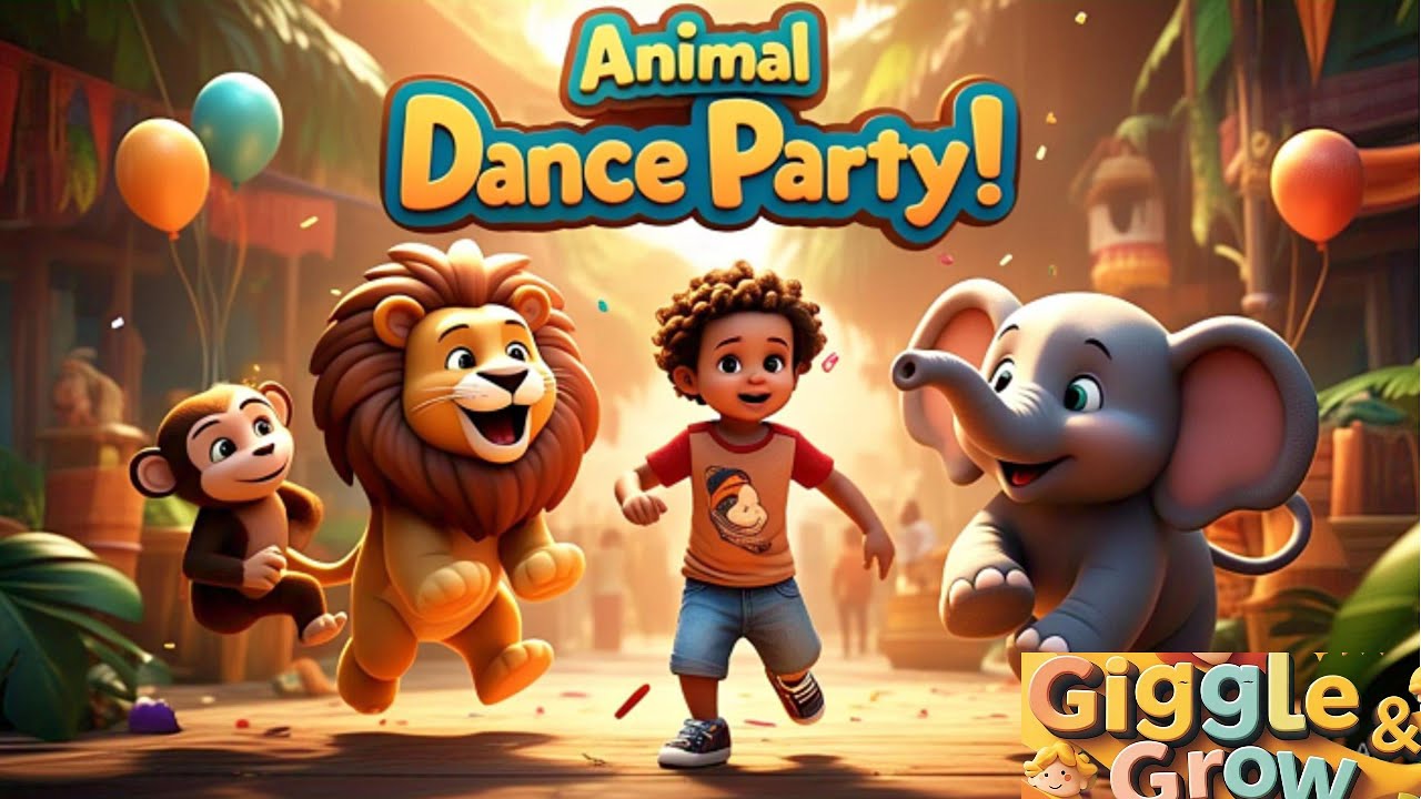 Animal Dance Party 🐵🦁 – Fun Animal Song for Kids | Caleb’s Learning ...