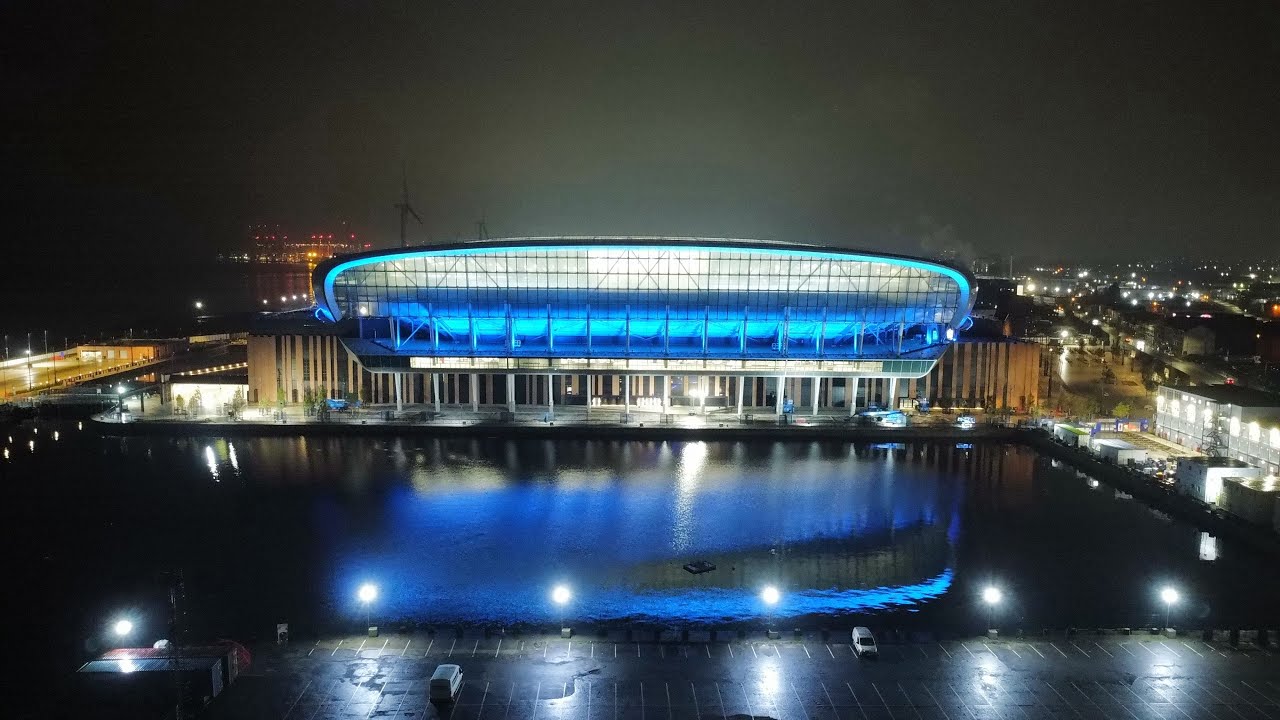 Night Visit At Everton Stadium - YouTube