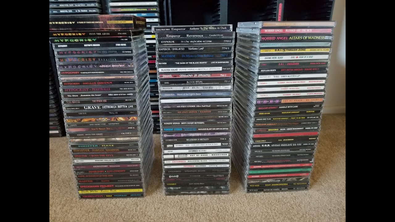 My Death Metal CD collection 3. Many 1st pressings and rare CDs ...