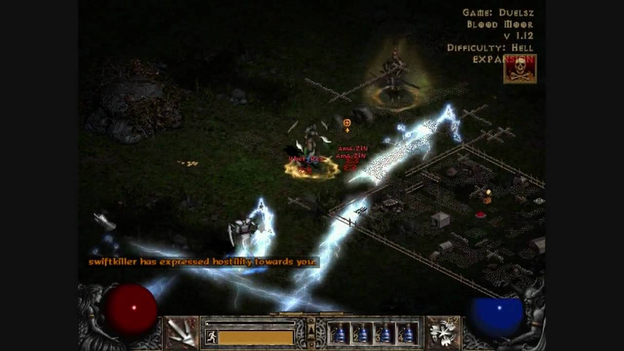 Diablo 2 pvp dueling with my ww/trap sin - YouTube