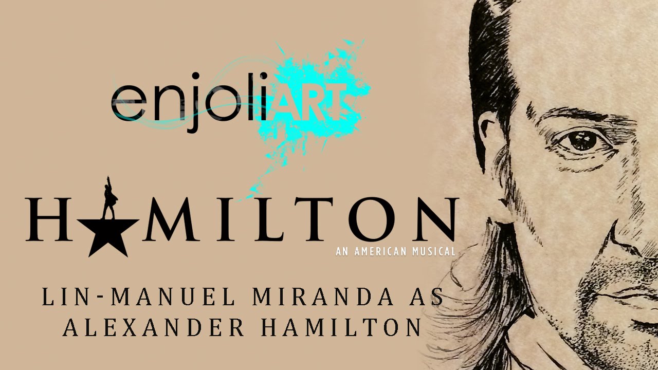 Lin-Manuel Miranda as Alexander Hamilton | Speed Drawing - YouTube