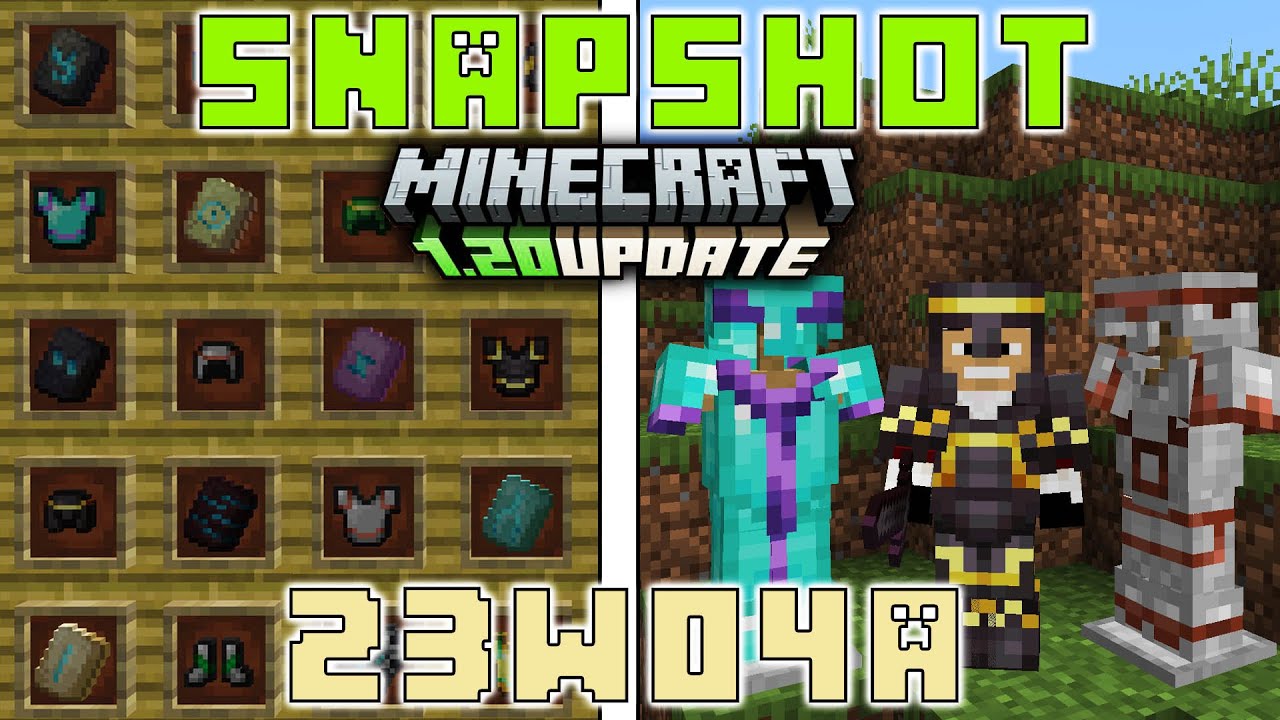 Snapshot 23w04a - Przegląd! WZORY NA ZBROJE! - YouTube