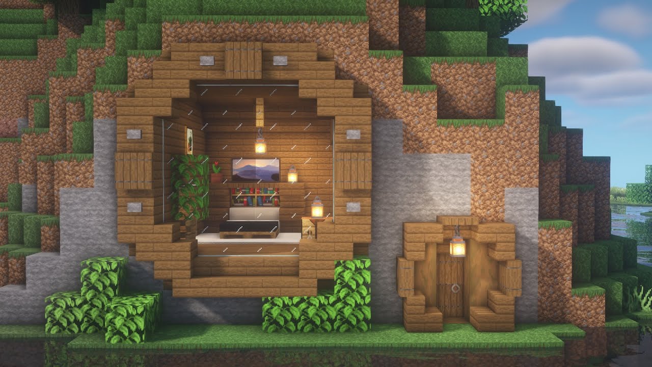 Minecraft | How to build a Riverside Mountain House - YouTube