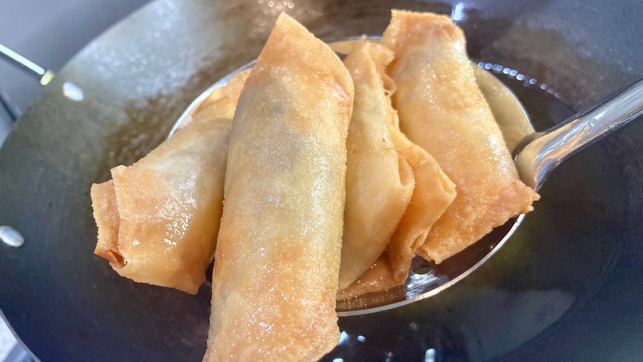 How To Make Simple, Tasty And Crunchy Beans Spring Rolls Recipe - YouTube