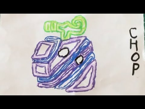 how to draw chop fruit怎麼畫切切果實 - YouTube