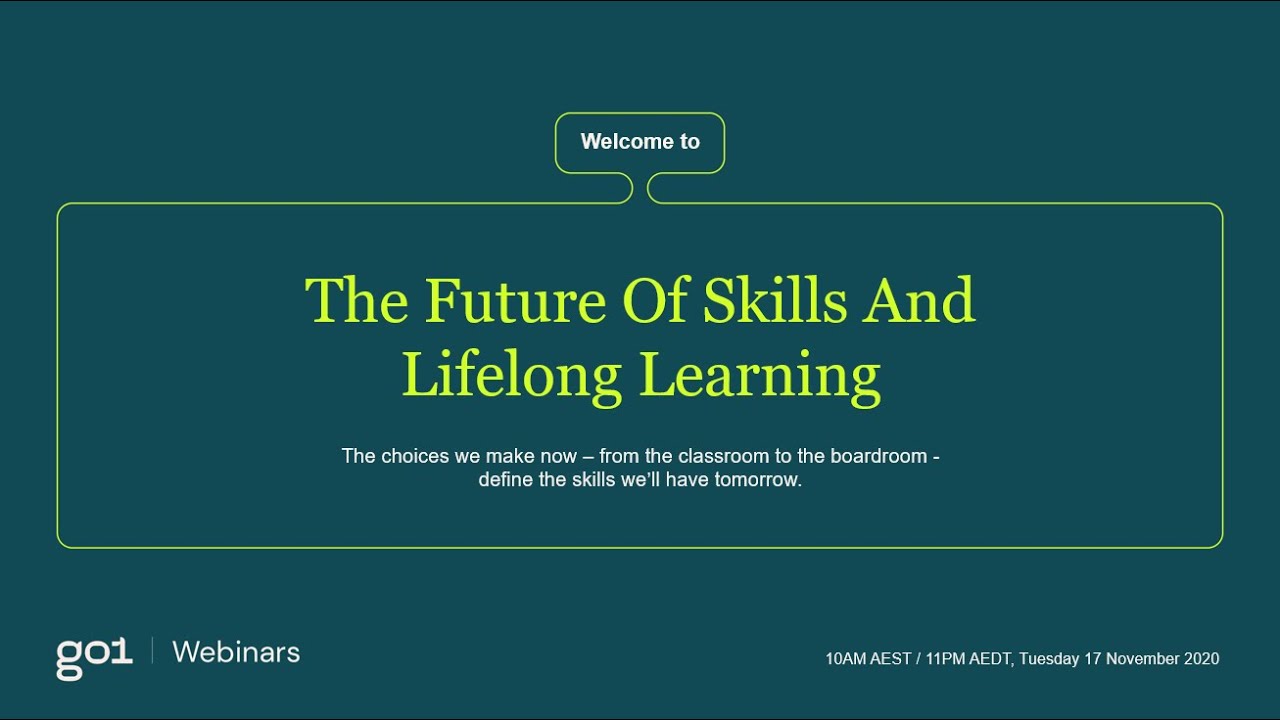 [Webinar] The Future of Skills and Lifelong Learning with PwC - YouTube