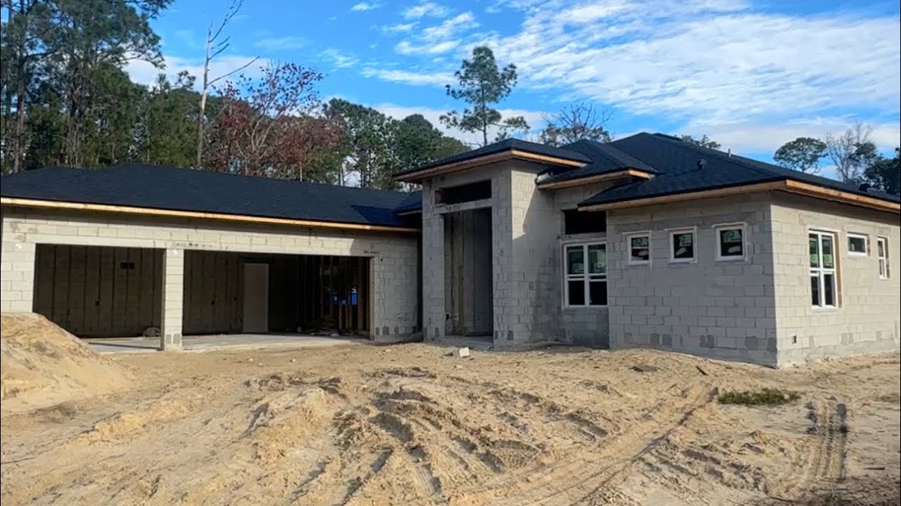 New home construction Happy Trails Kissimmee - YouTube