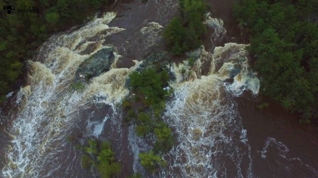 Raging Flood Waters Near Eau Claire - YouTube