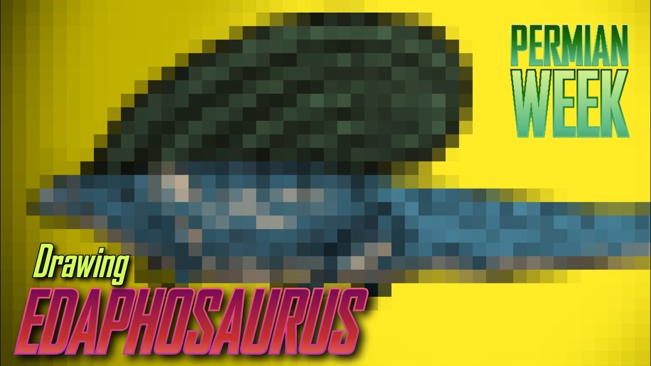 Drawing EDAPHOSAURUS Cruciger - Permian Week - YouTube