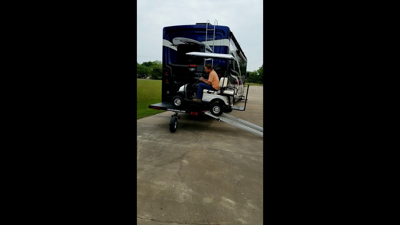 Swivelwheel by Fast Master Products Inc. Mini Golf Cart Loading onto ...