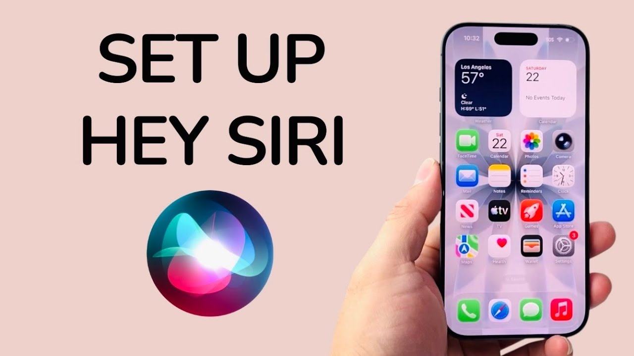 How To Set Up Siri or Hey Siri On iPhone 17 - YouTube