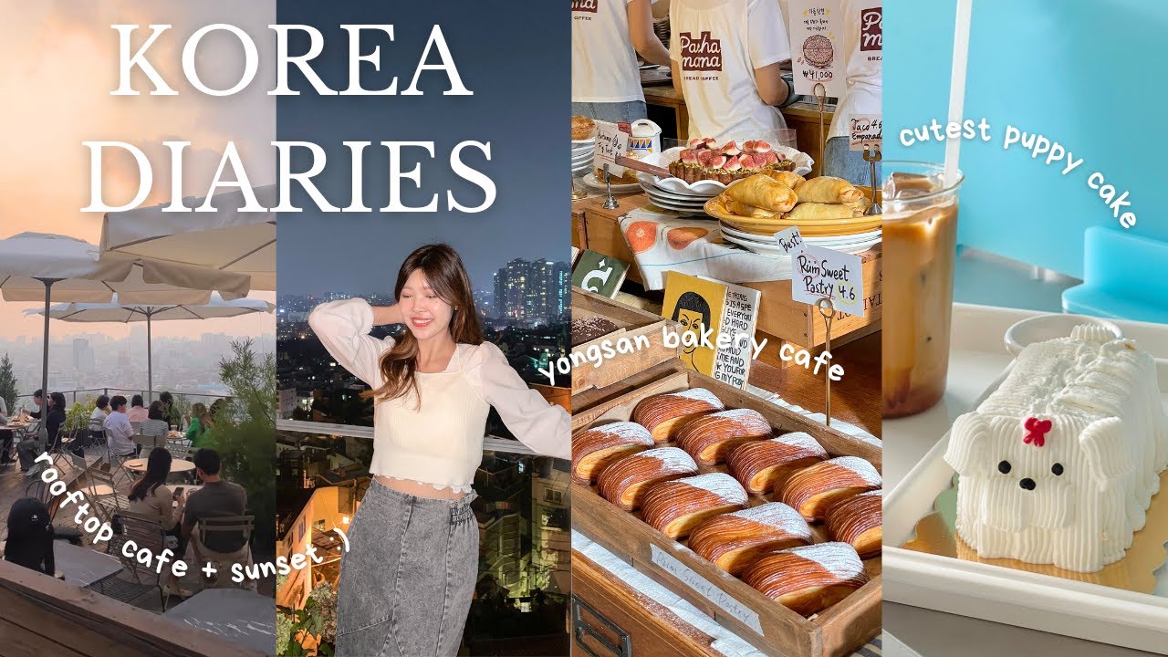 korea vlog🍞 cafe hopping in itaewon, apartment tour, hangang picnic ...