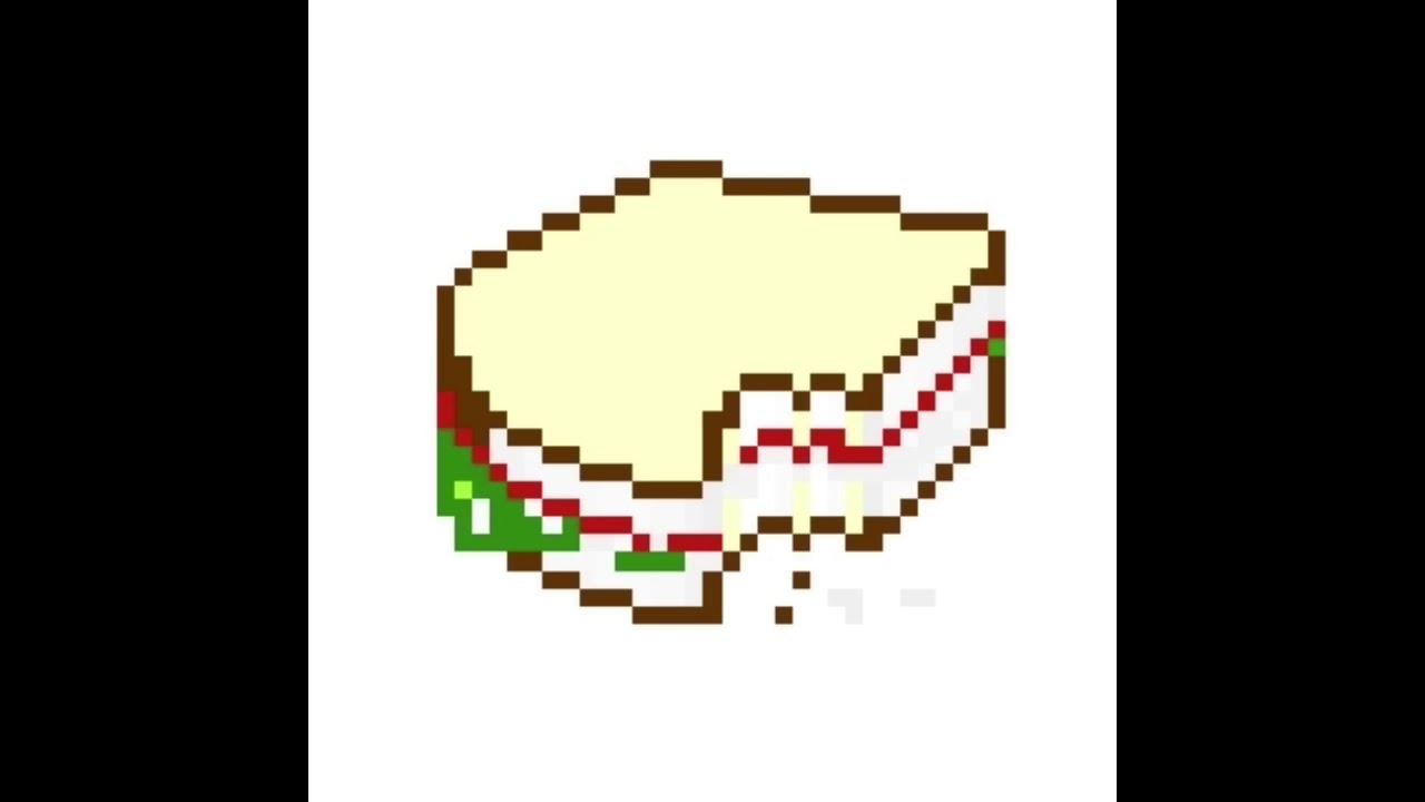 Sandwich Pixel art - YouTube