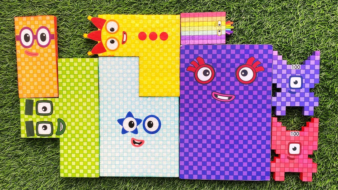 Numberblocks Rainbow Puzzle Tetris BIG 600 500 400 ASMR | DIY ...