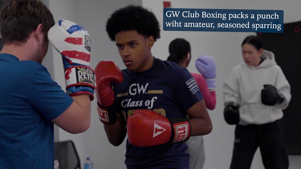GW Club Boxing packs a punch with amateur, seasoned sparring - YouTube