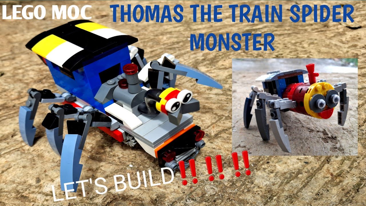 Lego THOMAS train spider monster || ASSEMBLE monster train || lego moc ...