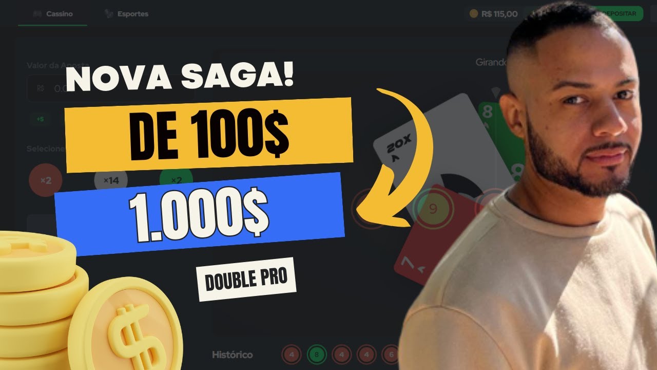 NOVA SAGA DE 100$ PARA 1K NO DOUBLE PRO DA ARBETY! - YouTube