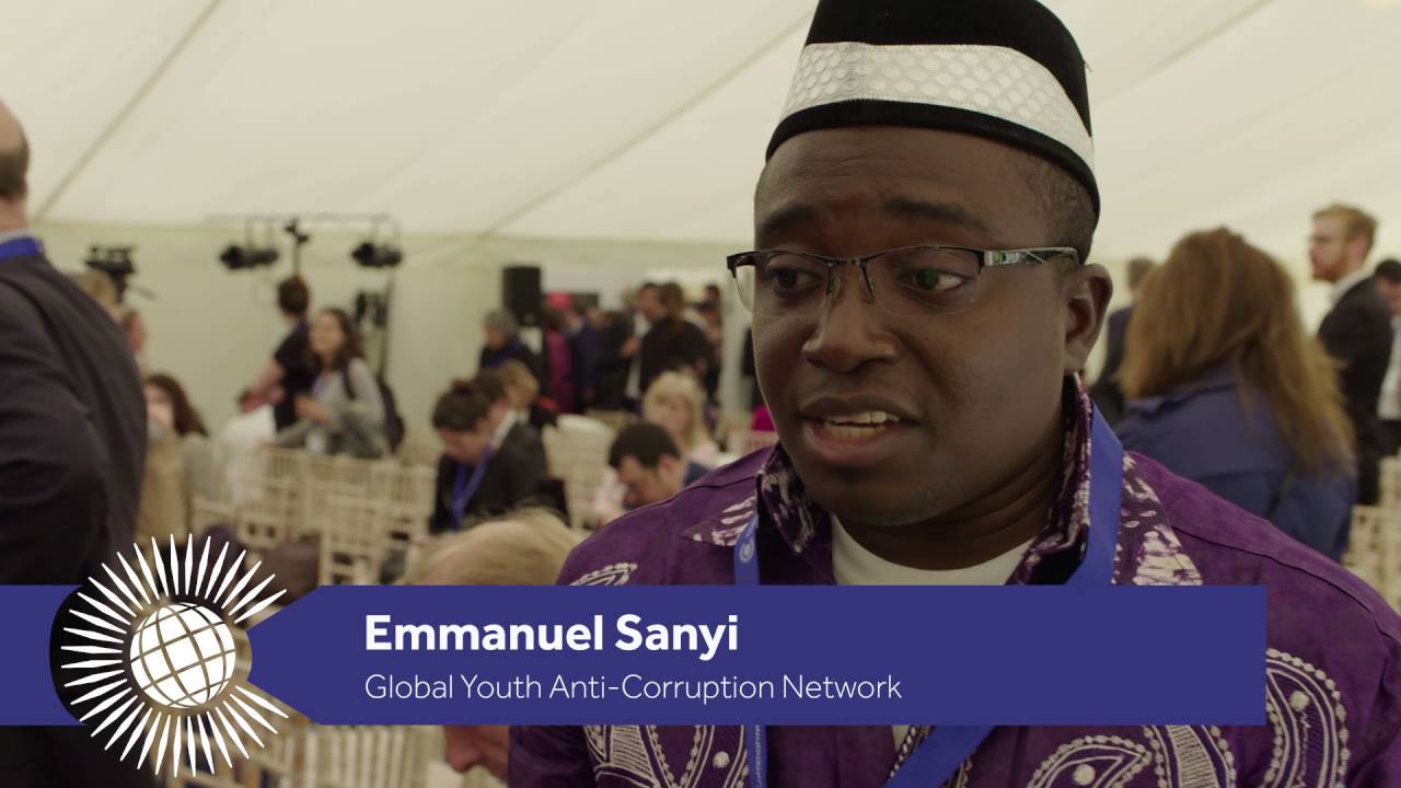 Emmanuel Sanyi, Talking about anti-corruption is important - YouTube
