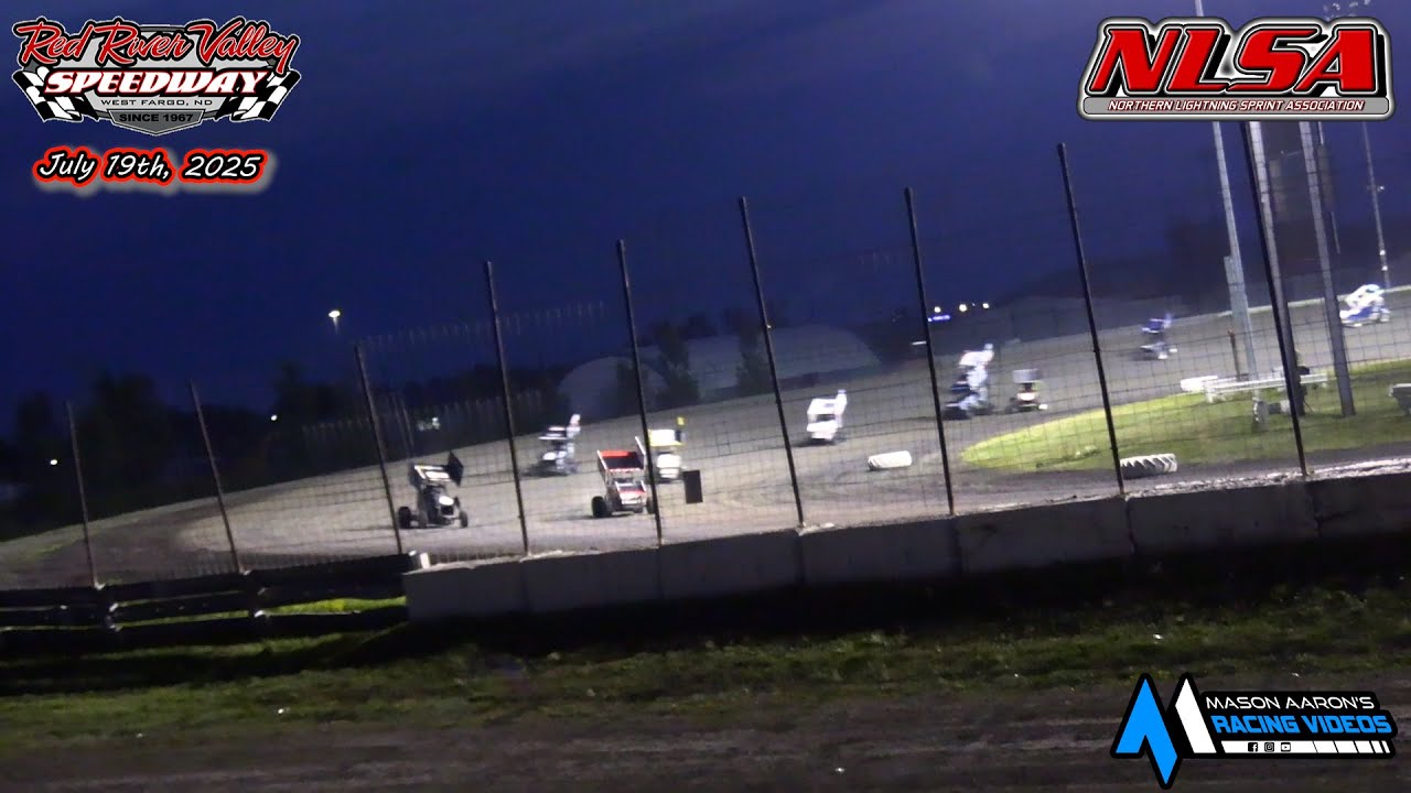 Red River Valley Speedway NLSA Lightning Sprint A-Main (7/19/25) - YouTube